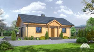 Holzhaus winterfest aus Polen EH66